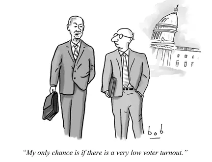 CARTOON: Voter Turnout – Weekly Humorist